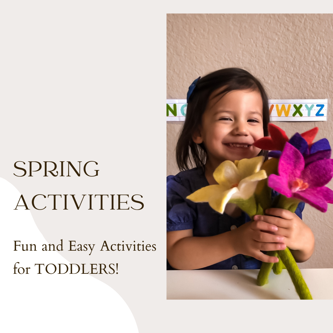 7 Fun and Easy Spring Activities For Toddlers | Flower Theme | EEVVEE